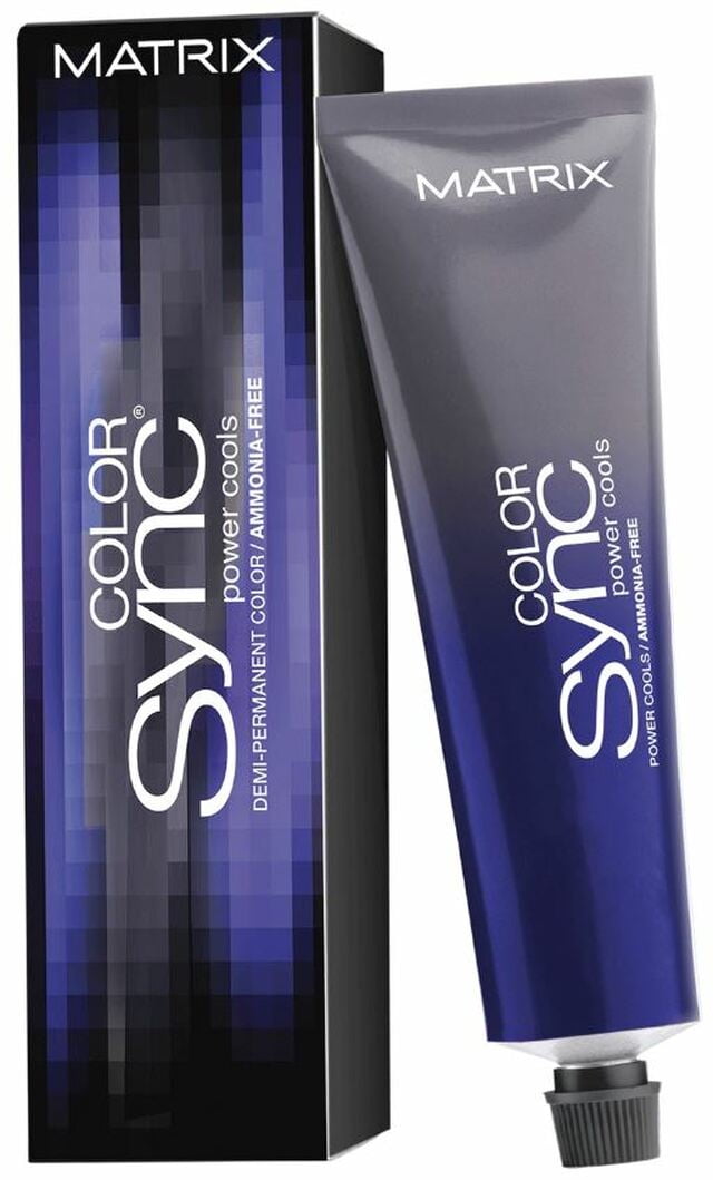 Matrix Color Sync Power Cools Demi-Permanent Color, 4AA Dark Brown Ash ...