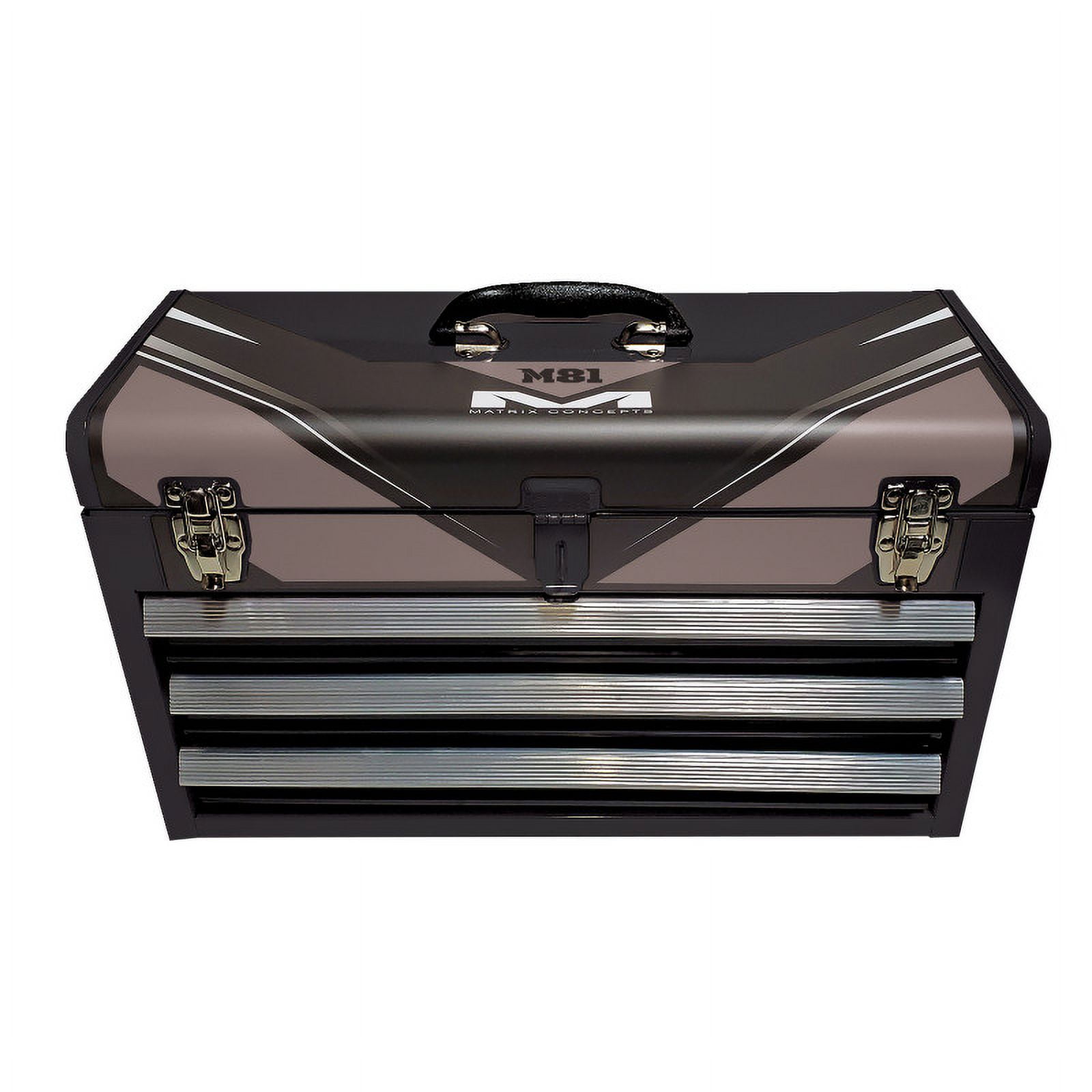 Matrix Concepts Llc M81-100 M81 3 Drawer Factory Tool Box - Black/Gray ...