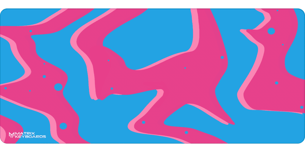 Matrix Keyboards XXL Cotton Candy Pink and Blue Gaming Mouse Pad ...