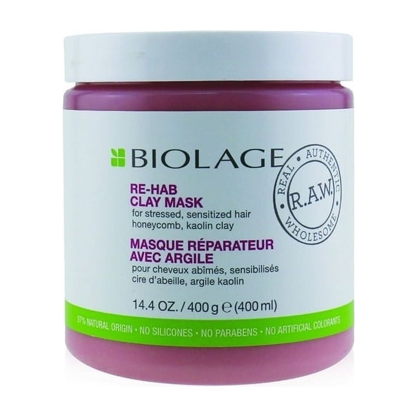 Matrix LLC, Biolage R.A.W. Re-Hab Clay Face Mask, 14.4 oz - Walmart.com