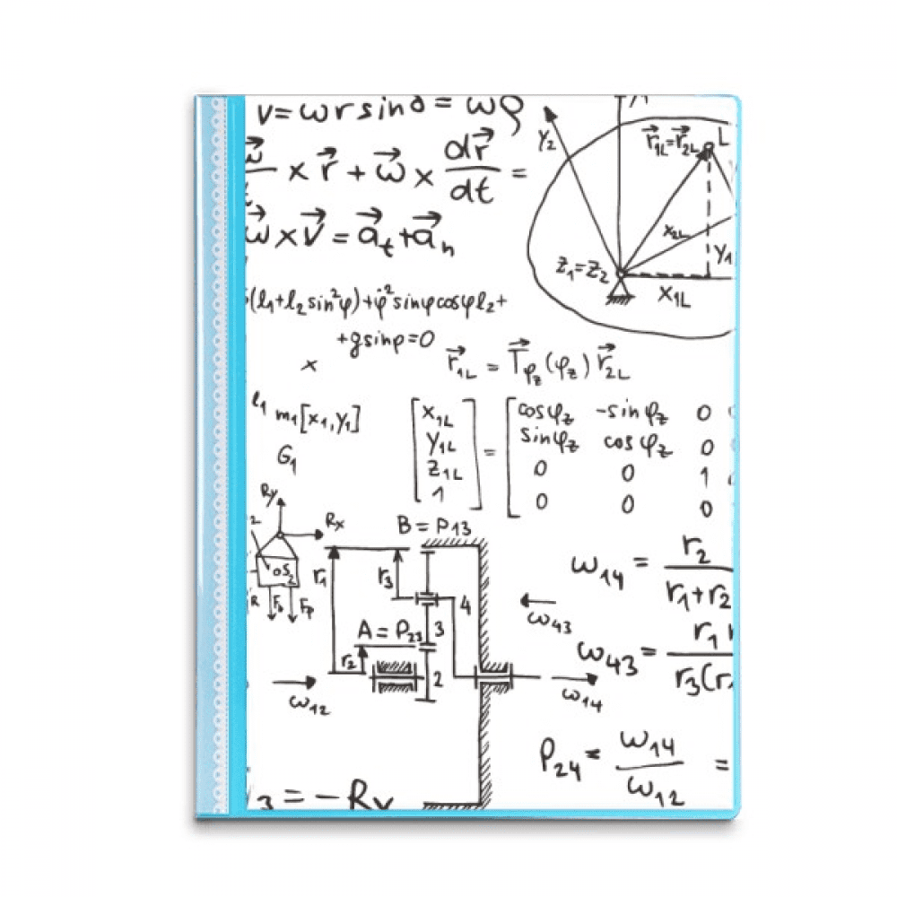 Matrix Mathematical Formulas Science Calculus Book Sheet Protectors ...