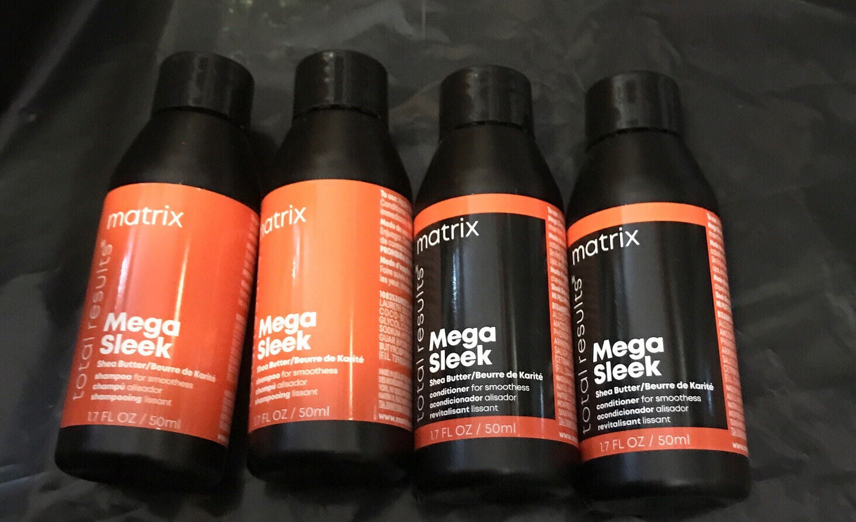 Matrix Mega Sleek Shampoo & Conditioner 1.7 Fl Oz Ea Travel Size Set ...