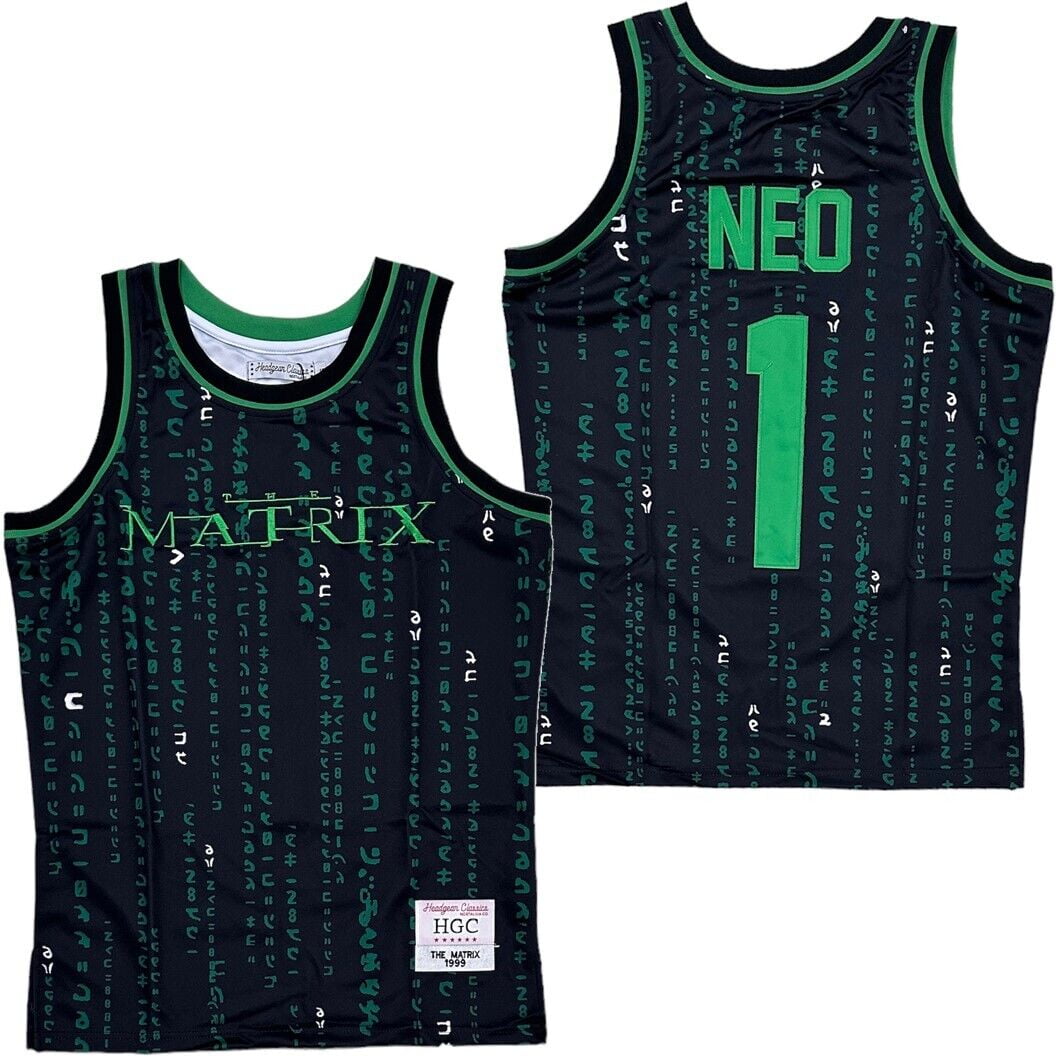 Matrix Movie Neo Men's Headgear Classics Premium Embroidered Basketball ...