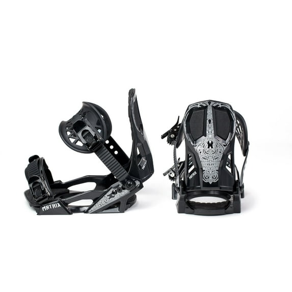 Matrix PH-03 All Mountain Youth Snowboard Bindings - Black, Fits Most ...