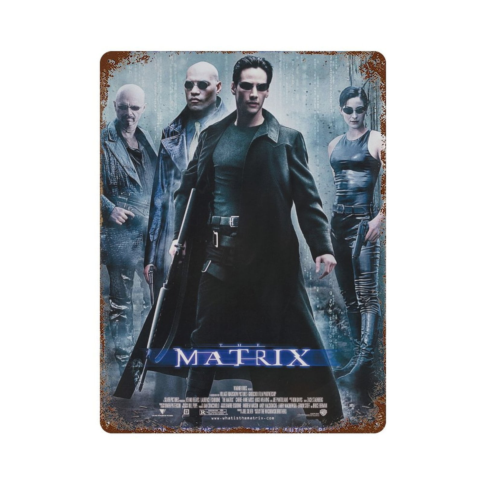Matrix Retro Tin Metal Decorative Wall Paintings - Vintage Artwork for ...