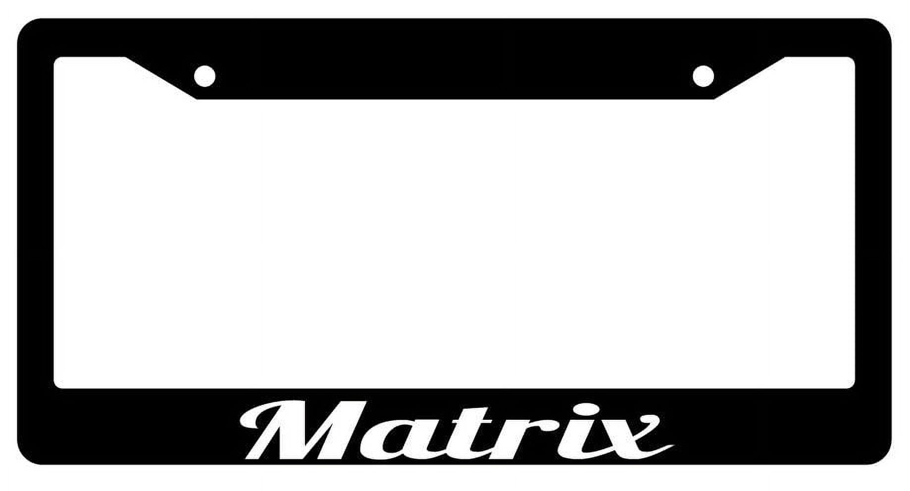 Matrix SCRIPT Black Plastic License Plate Frame AMA - Walmart.com