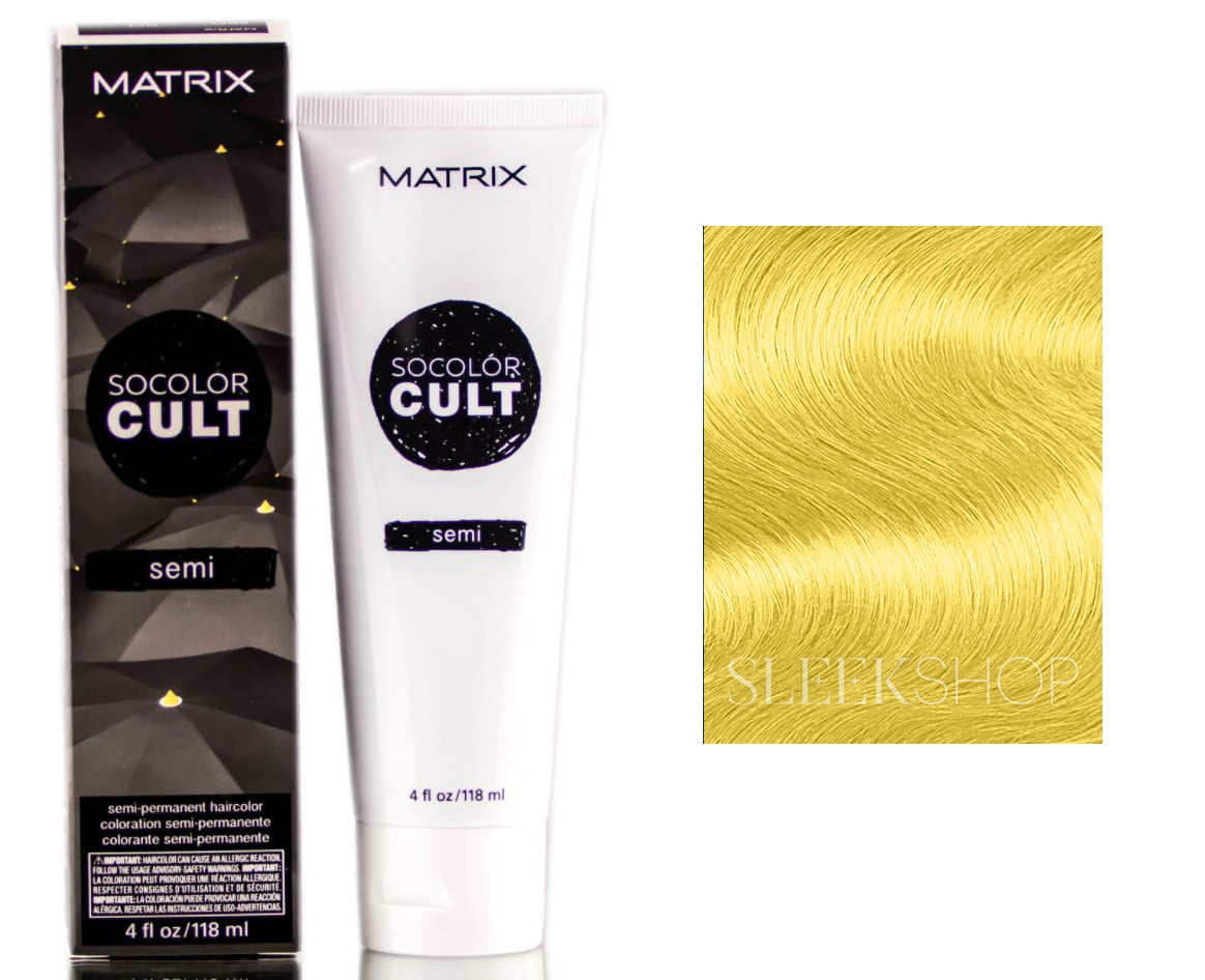 Matrix SoColor Cult Semi Perm Haircolor - Lucky Duck Yellow - Walmart.com