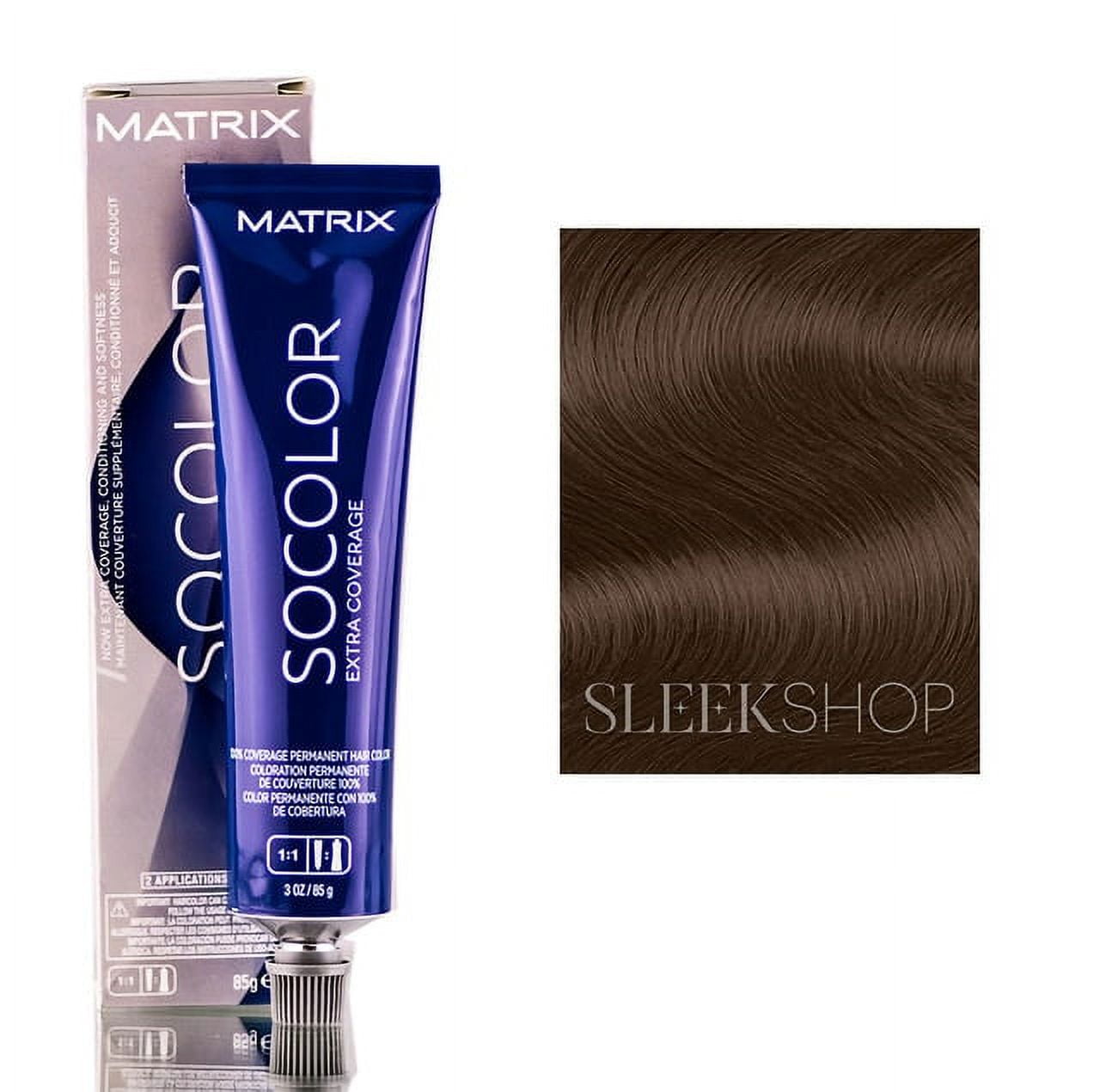 Matrix SoColor EXTRA COVERAGE, Full 100% Grey Coverage Permanent Cream ...