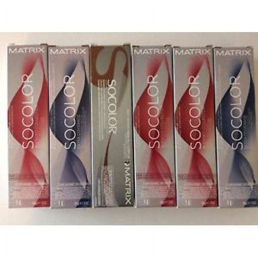 Matrix Socolor Pre-Bonded 6W Light Brown Warm Permanent Hair Color 3 ...