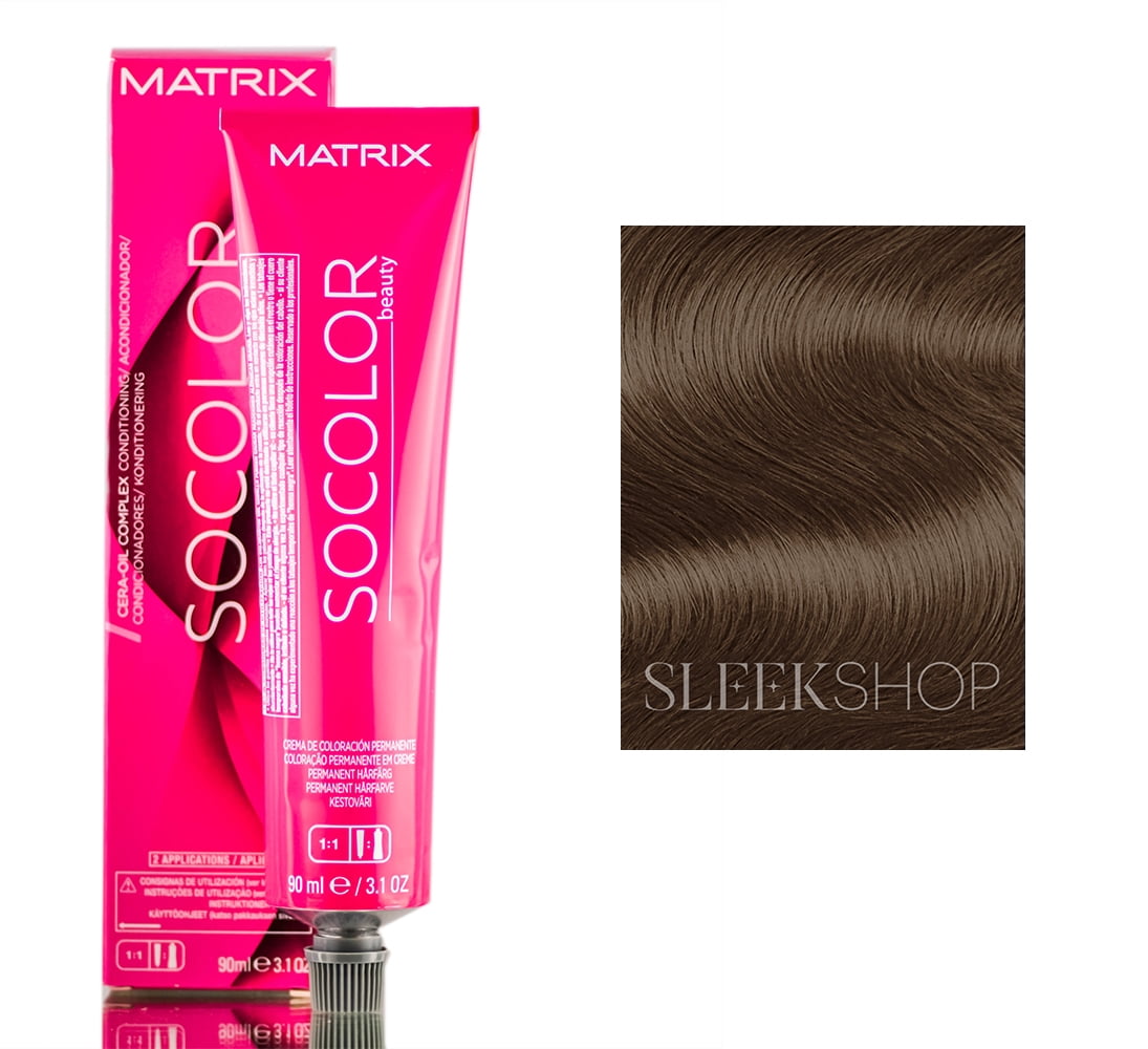 Matrix Socolor Beauty Permanent Hair Color 5A Ash Light Chestnut 3.1 ...