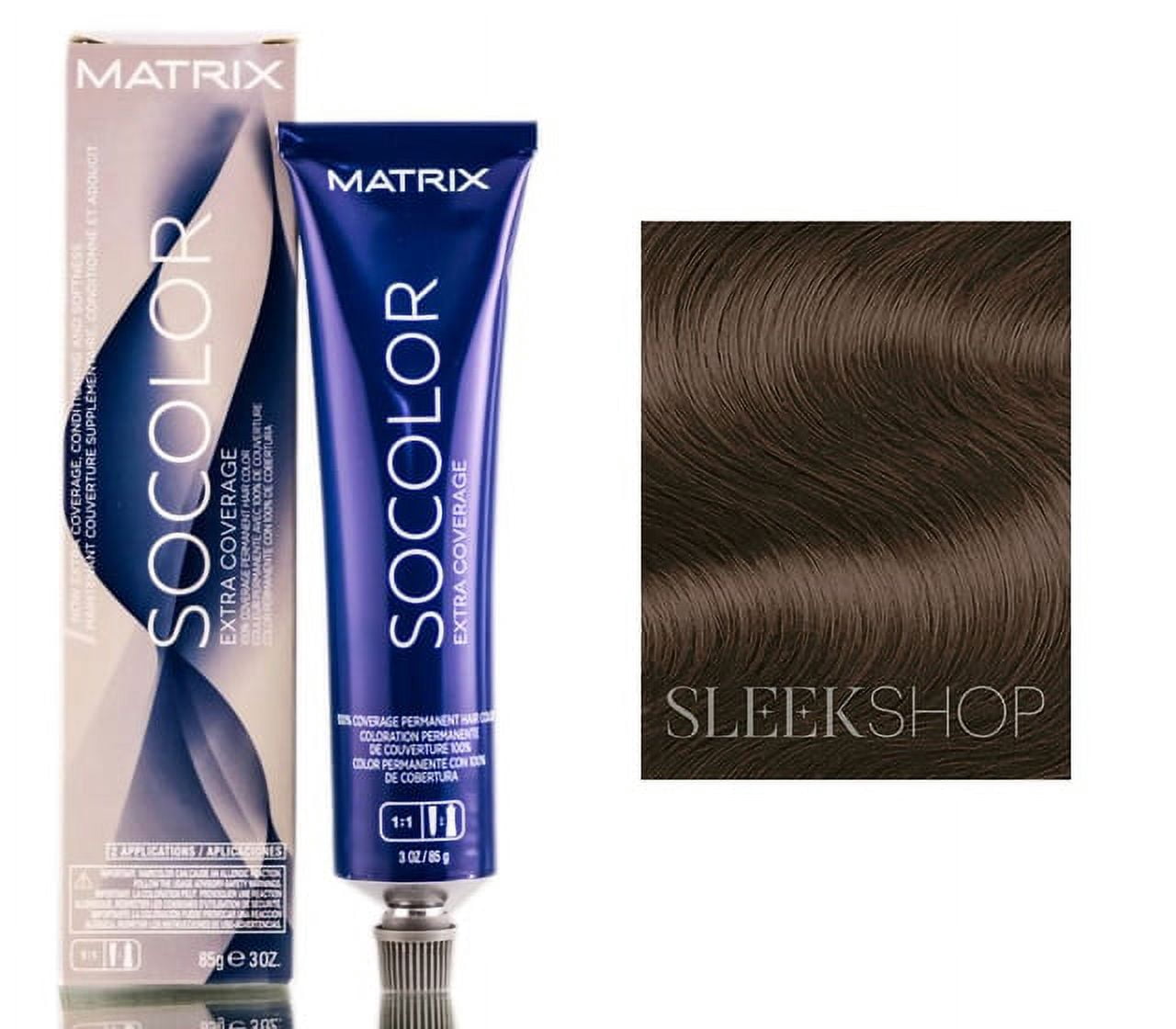 Matrix Socolor Extra Coverage LARGE Haircolor - 3 oz, 506NA, Light ...