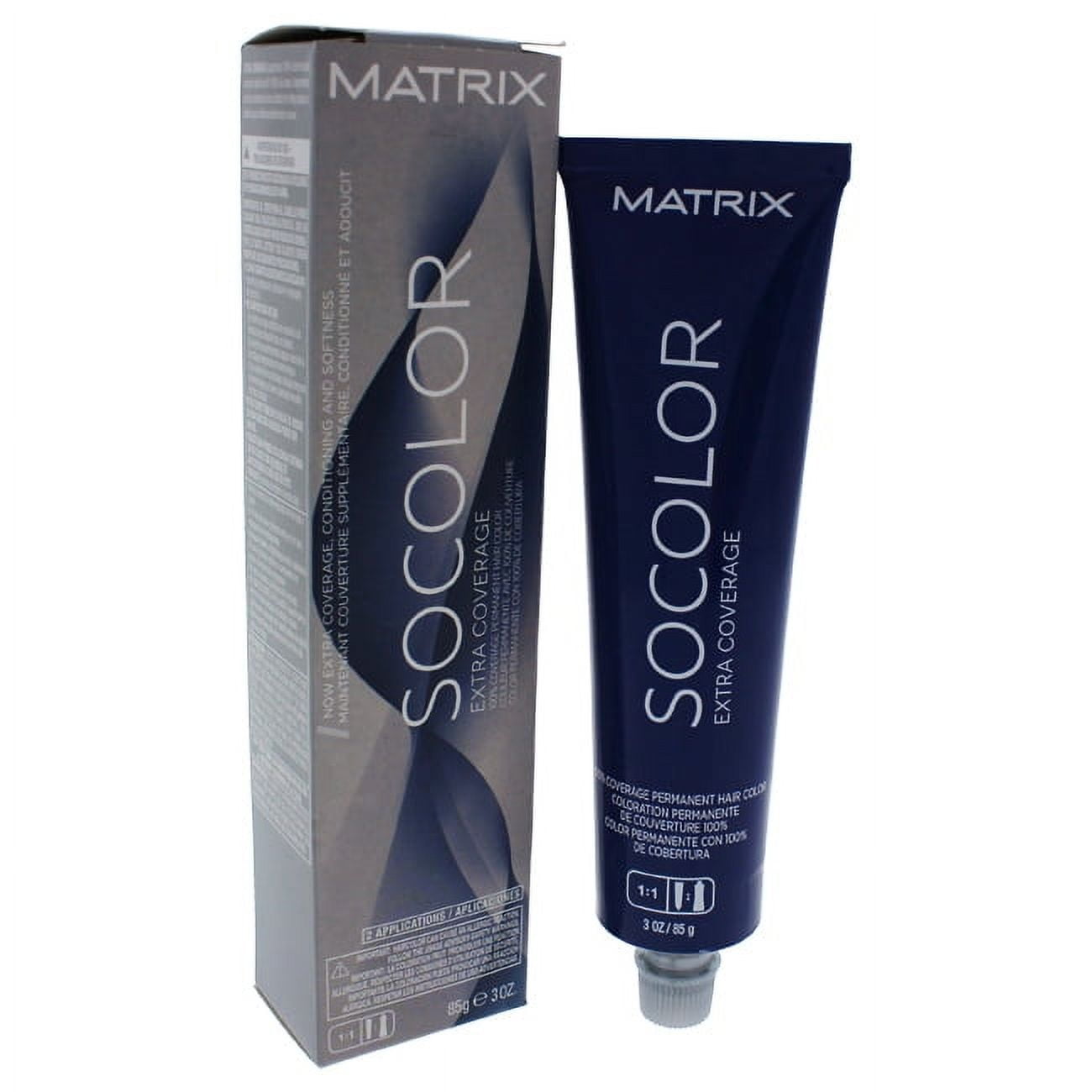 Matrix Socolor Extra Coverage Hair Color - Light Brown Neutral Ash, 3 ...