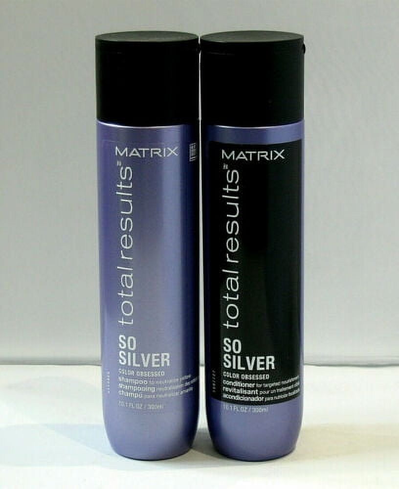 Matrix Total Results So Silver Purple Shampoo and Conditioner Set, 10.1 ...