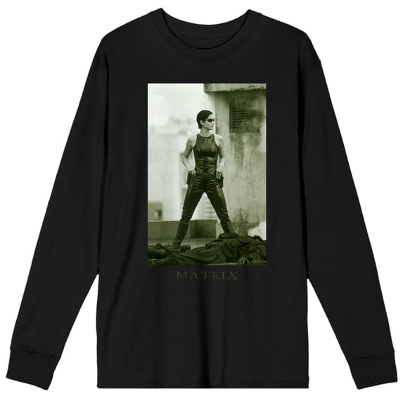 Matrix Trinity Character Men's Black Long Sleeve Shirt-Medium - Walmart.com