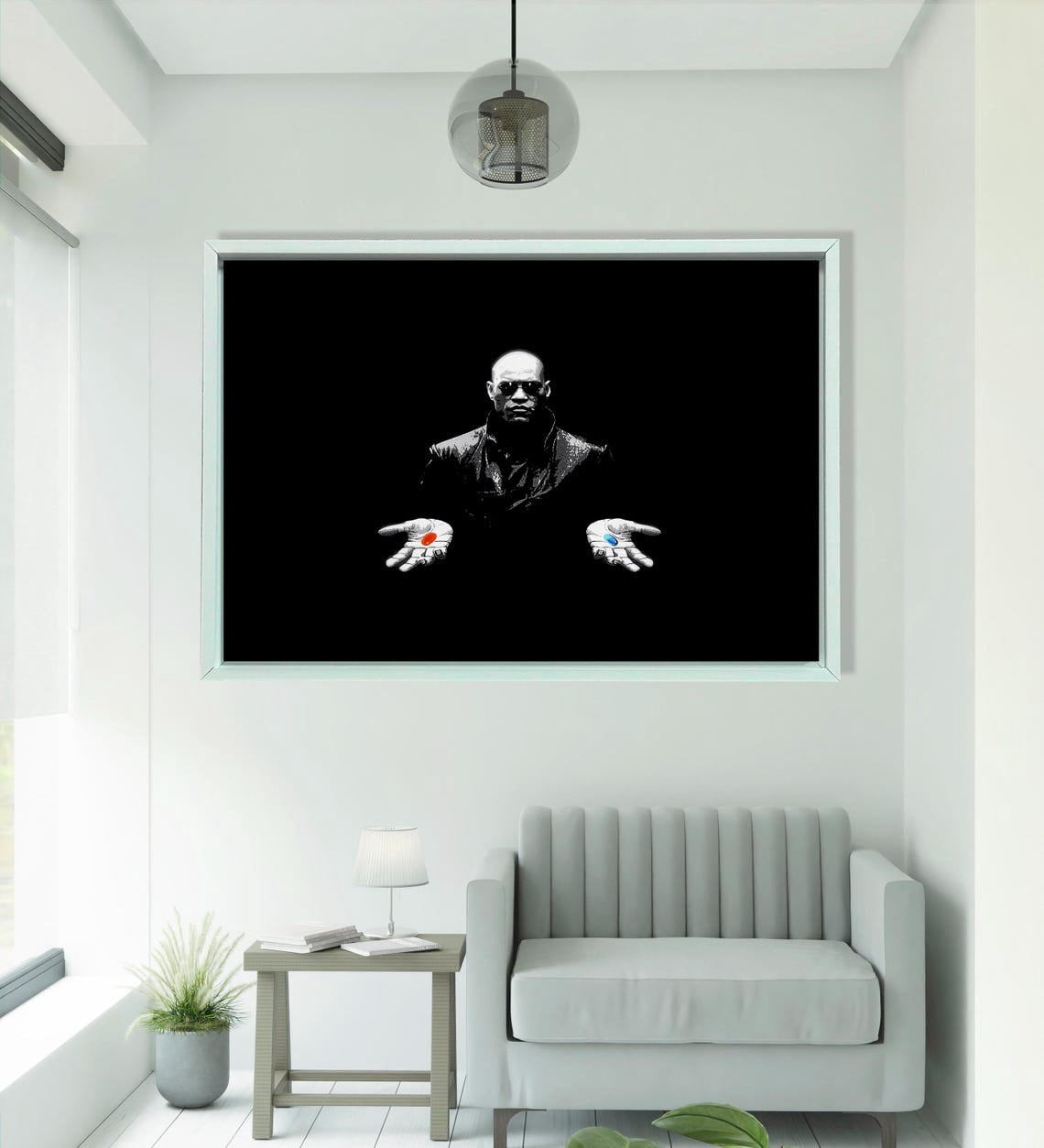 Matrix Wall Art, Morpheus Pills Wall Decor, Matrix Wall Decor, Blue Or ...