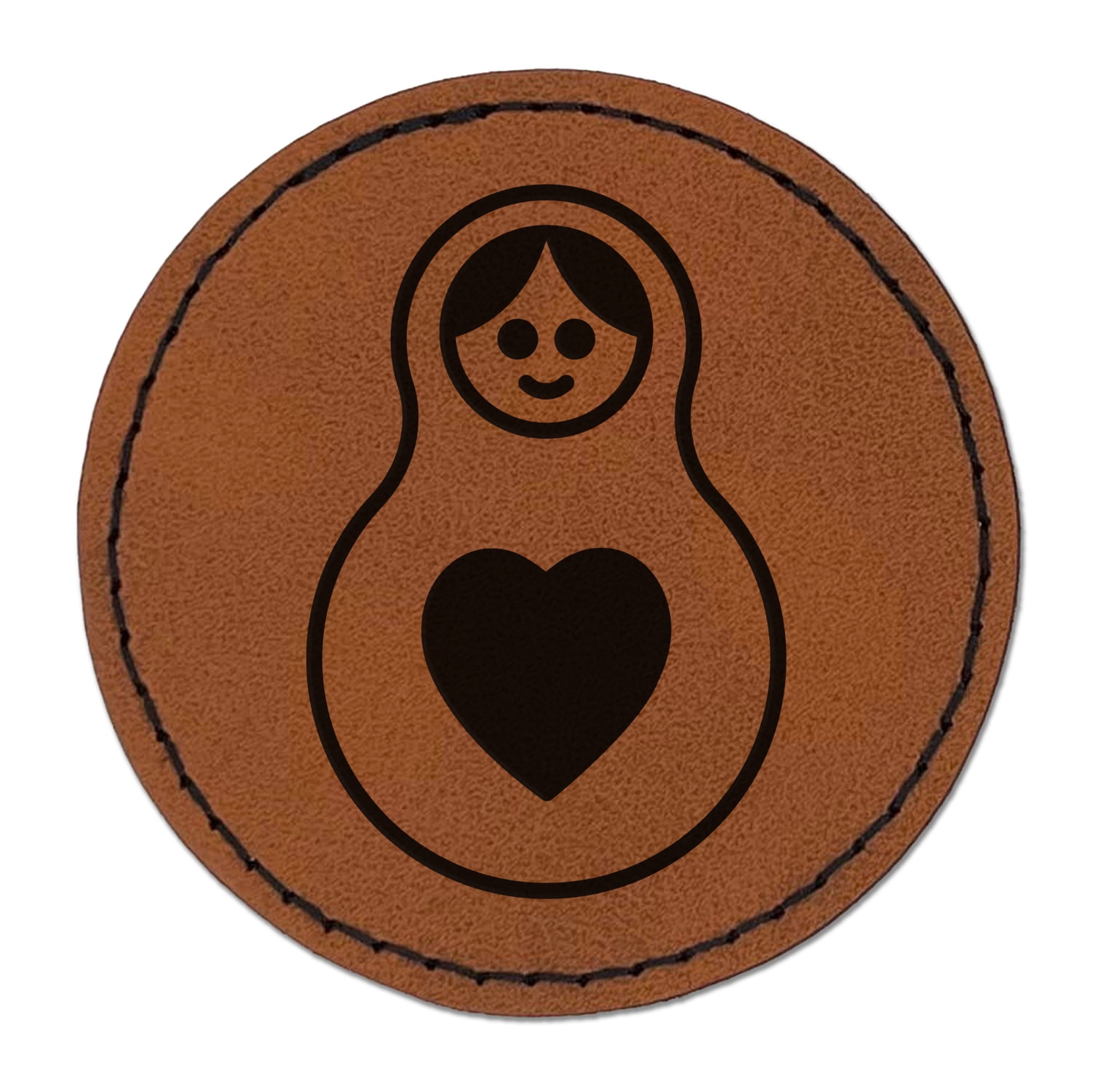 Matryoshka Babushka Russian Nesting Stacking Doll 2.5" Faux Leather ...