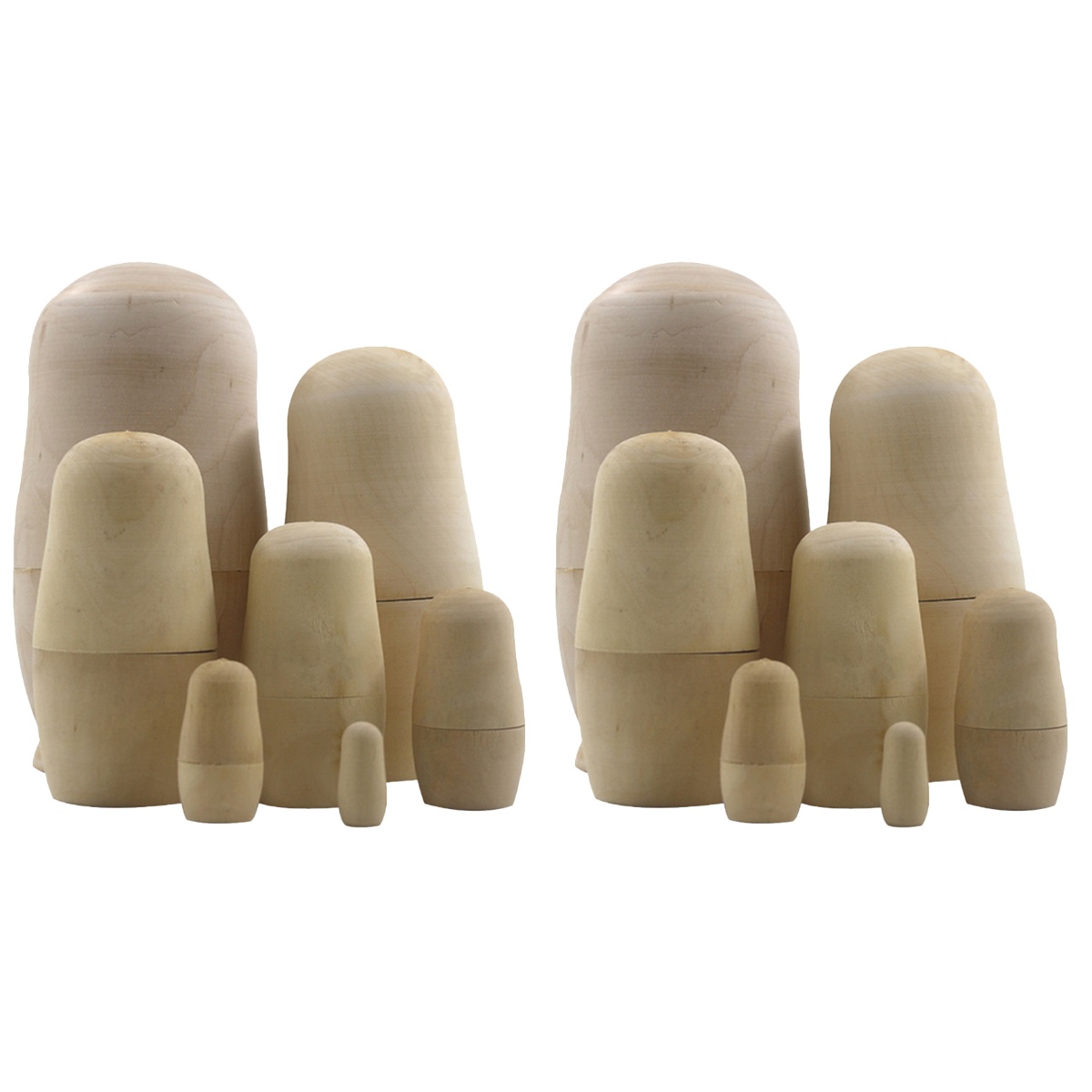 Matryoshka Doll White Body Wooden Models Stacking Dolls Traditional ...