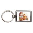 Matryoshka Russian Nesting Dolls Metal Rectangle Keychain - Walmart.com