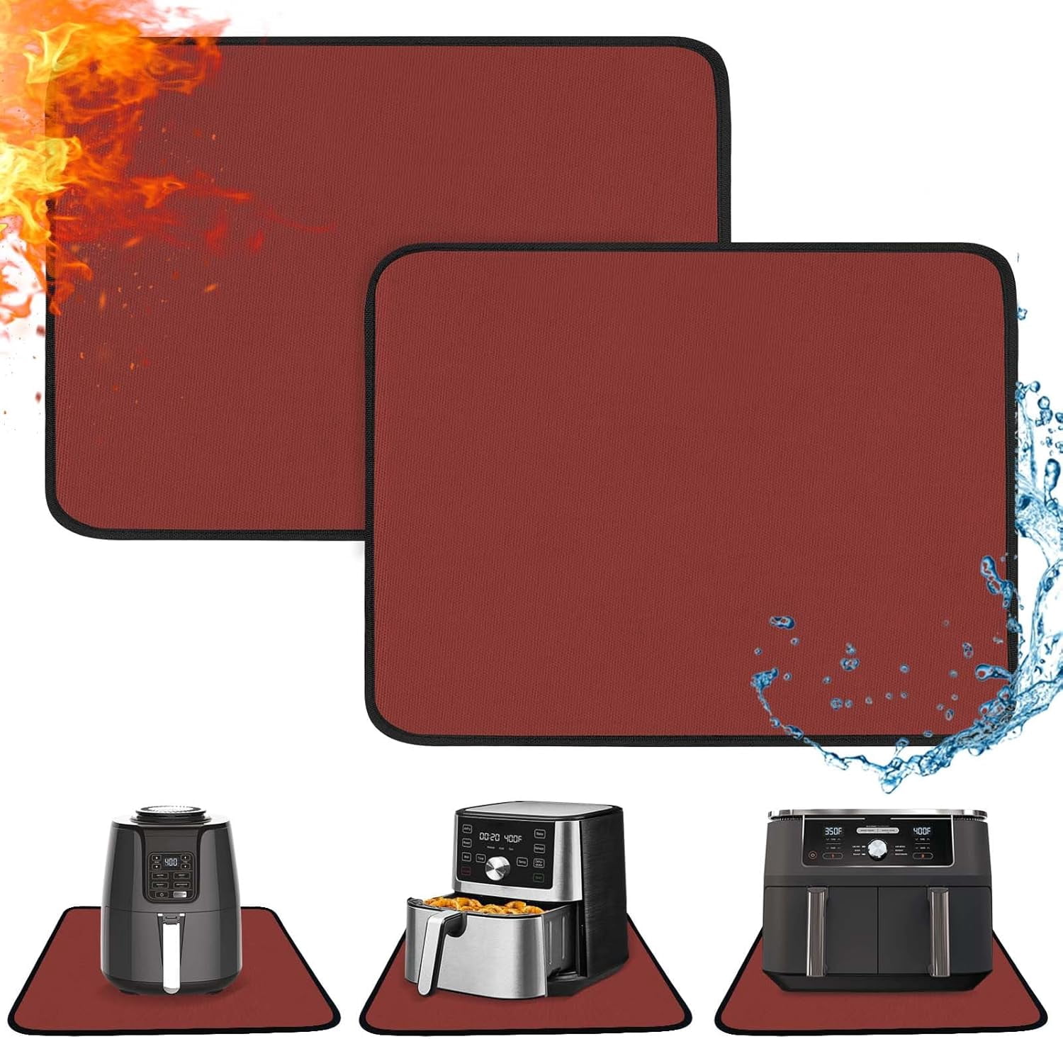 Mats for Countertop - Fireproof 16x24in Mats for Air Fryer - Kitchen ...