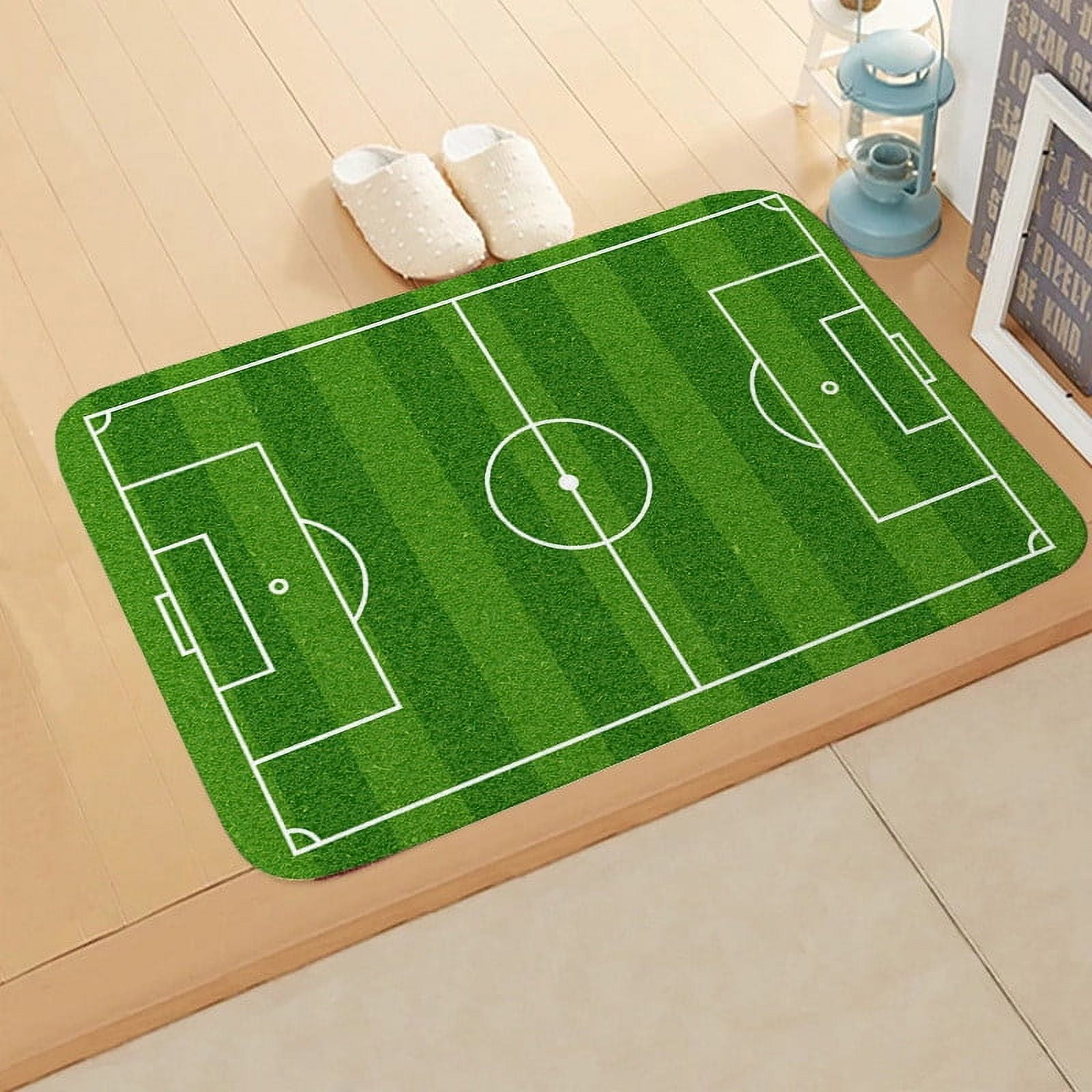 Mats Doormat Entry Bedroom Football Field Decor Football Field Floor ...