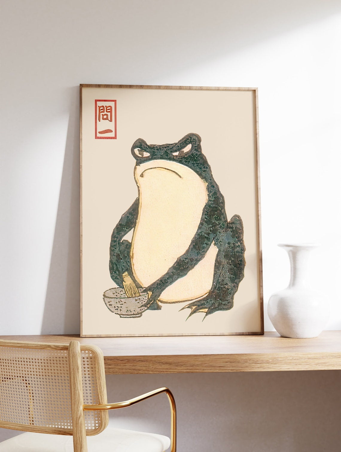 Matsumoto Hoji Art Print, Japanese Frog Poster, Frog, Matsumoto Hoji ...