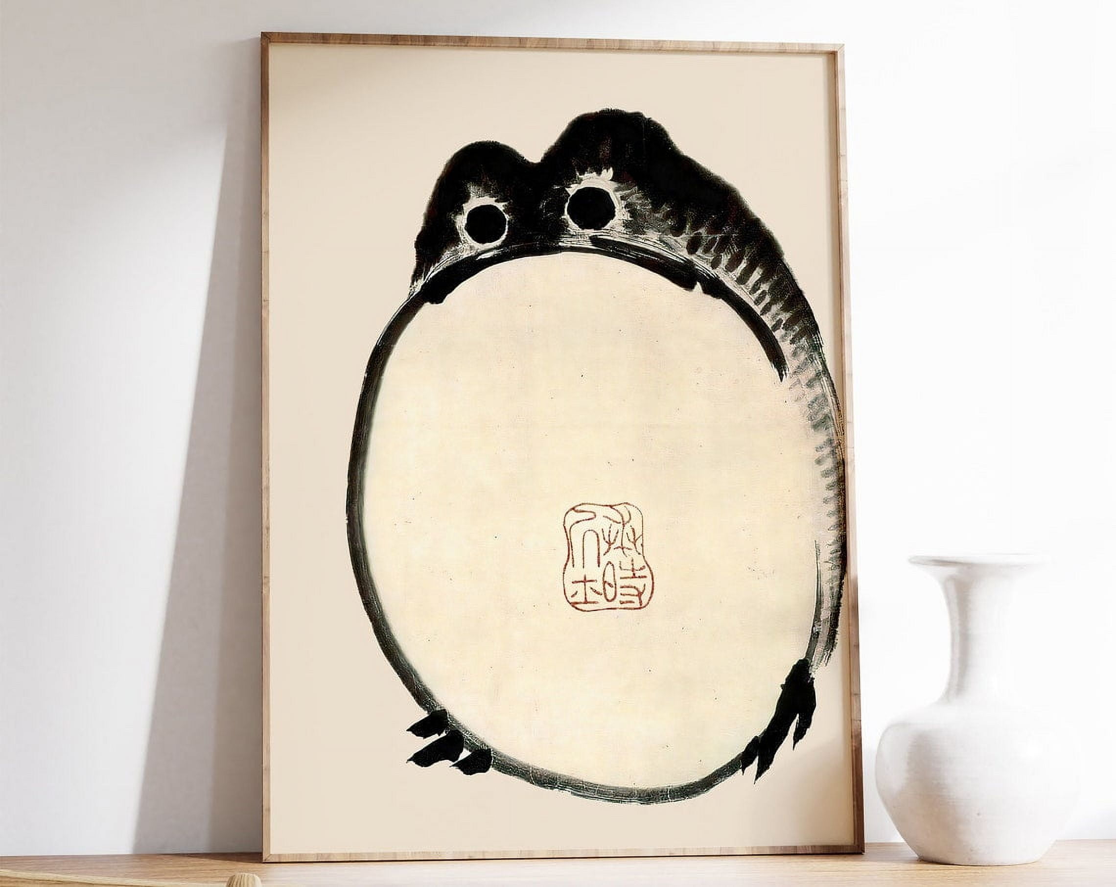 Matsumoto Hoji Frog Art Print, Japanese Frog Poster, Matsumoto Hoji ...
