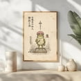 Matsumoto Hoji Japanese Frog Art Bathroom Shower Cap Frog, Stretched ...