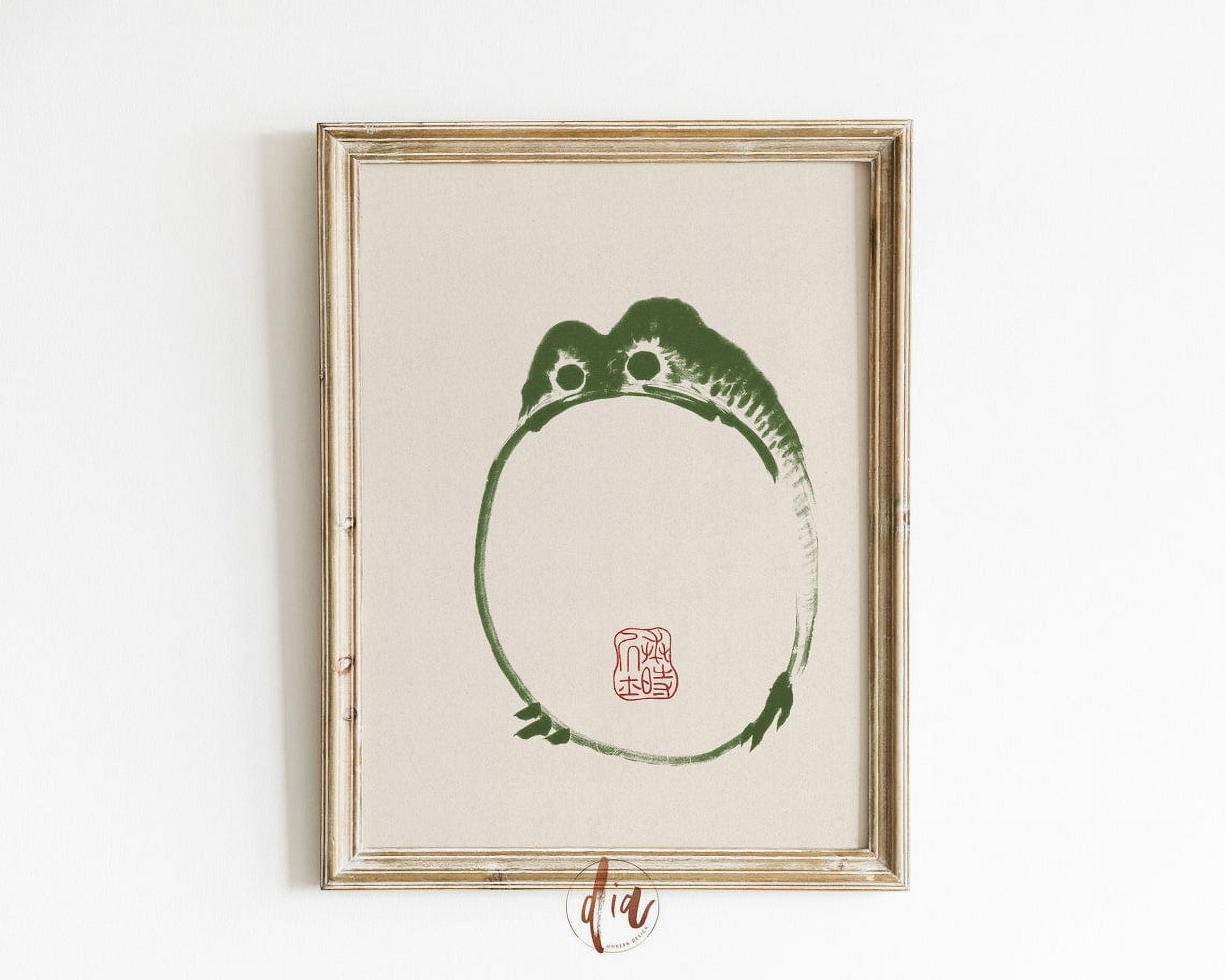 Matsumoto Shoji Frog Print, Japanese Frog Poster, Japandi Wall Art ...