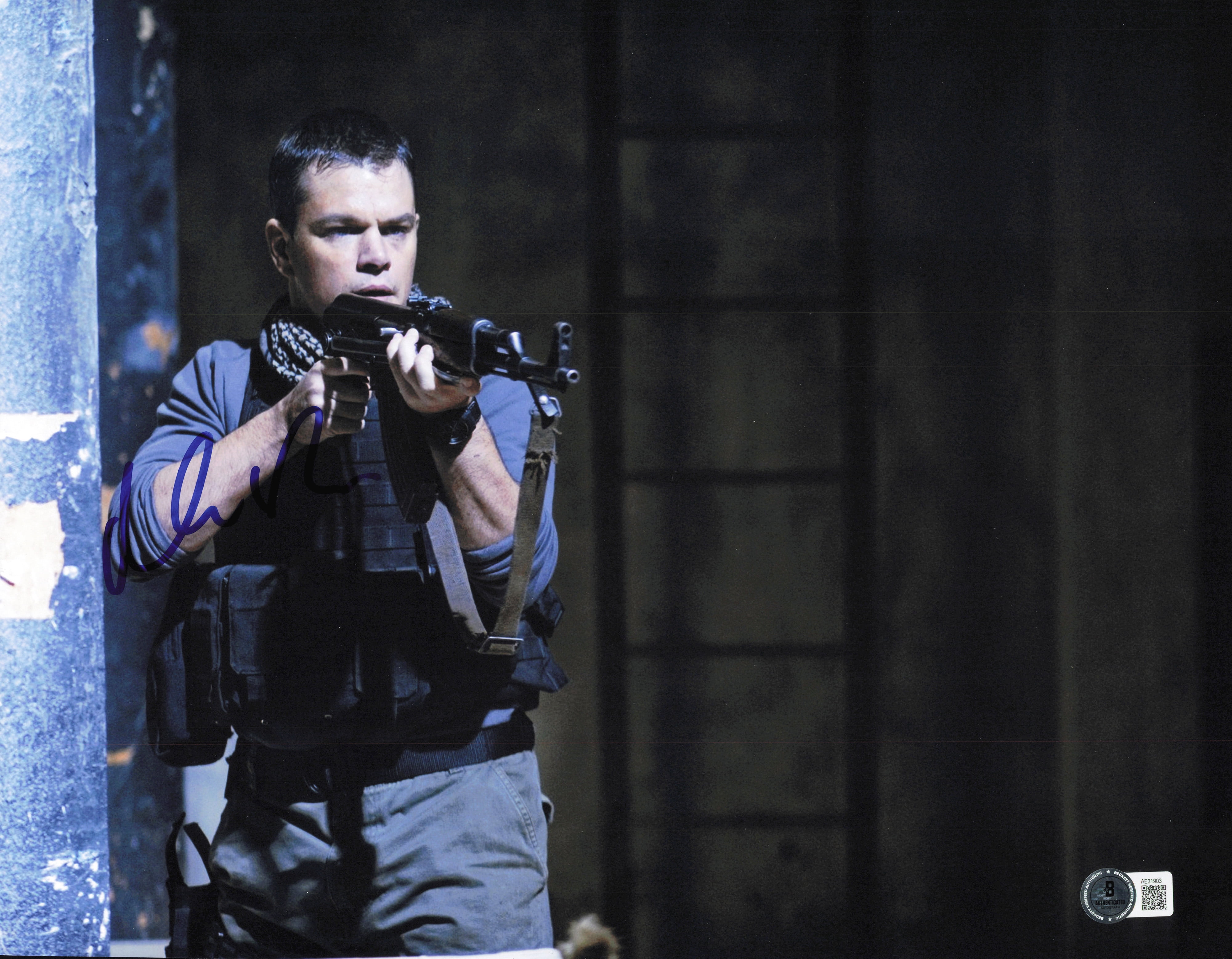 Matt Damon Autographed 11x14 Photo Green Zone Beckett BAS QR #AE31903 ...