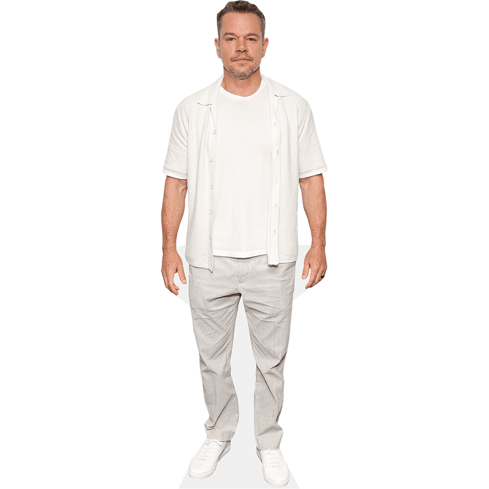 Matt Damon (White Outfit) Life Size Cutout. Standee. - Walmart.com