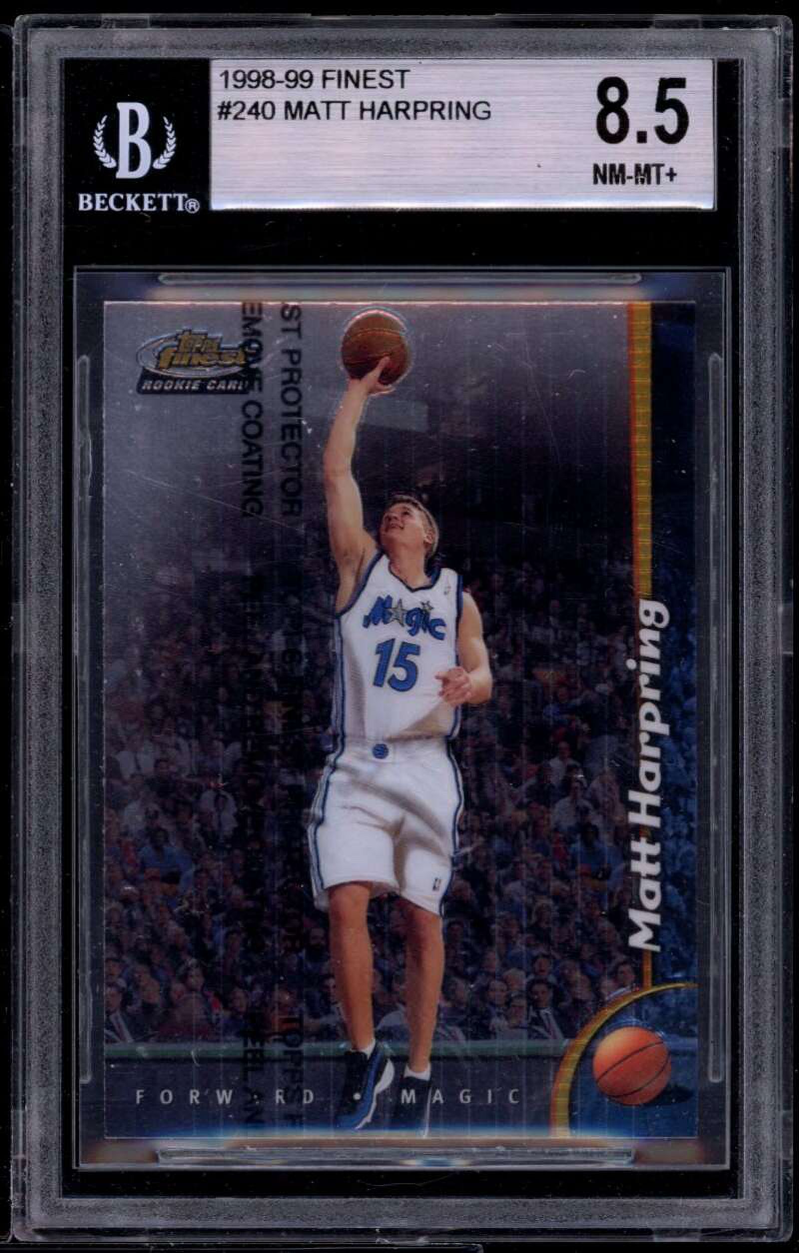 Matt Harpring Rookie Card 1998-99 Finest #240 BGS 8.5 (9.5 9 9 8 ...