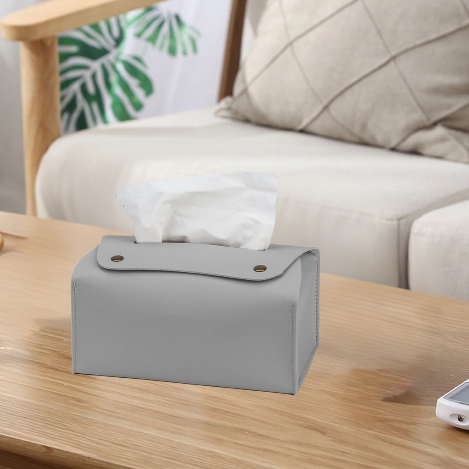 Matt Leather Tissue Box,Household Spring Tissue Box with Frosted ...