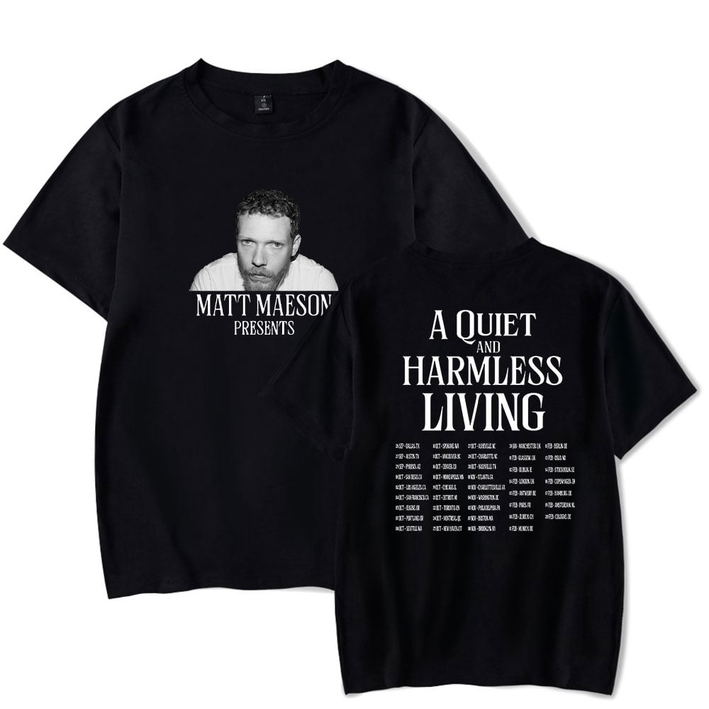 Matt Maeson A Quiet And Harmless Living Tour Merch T-shirts Women Men ...