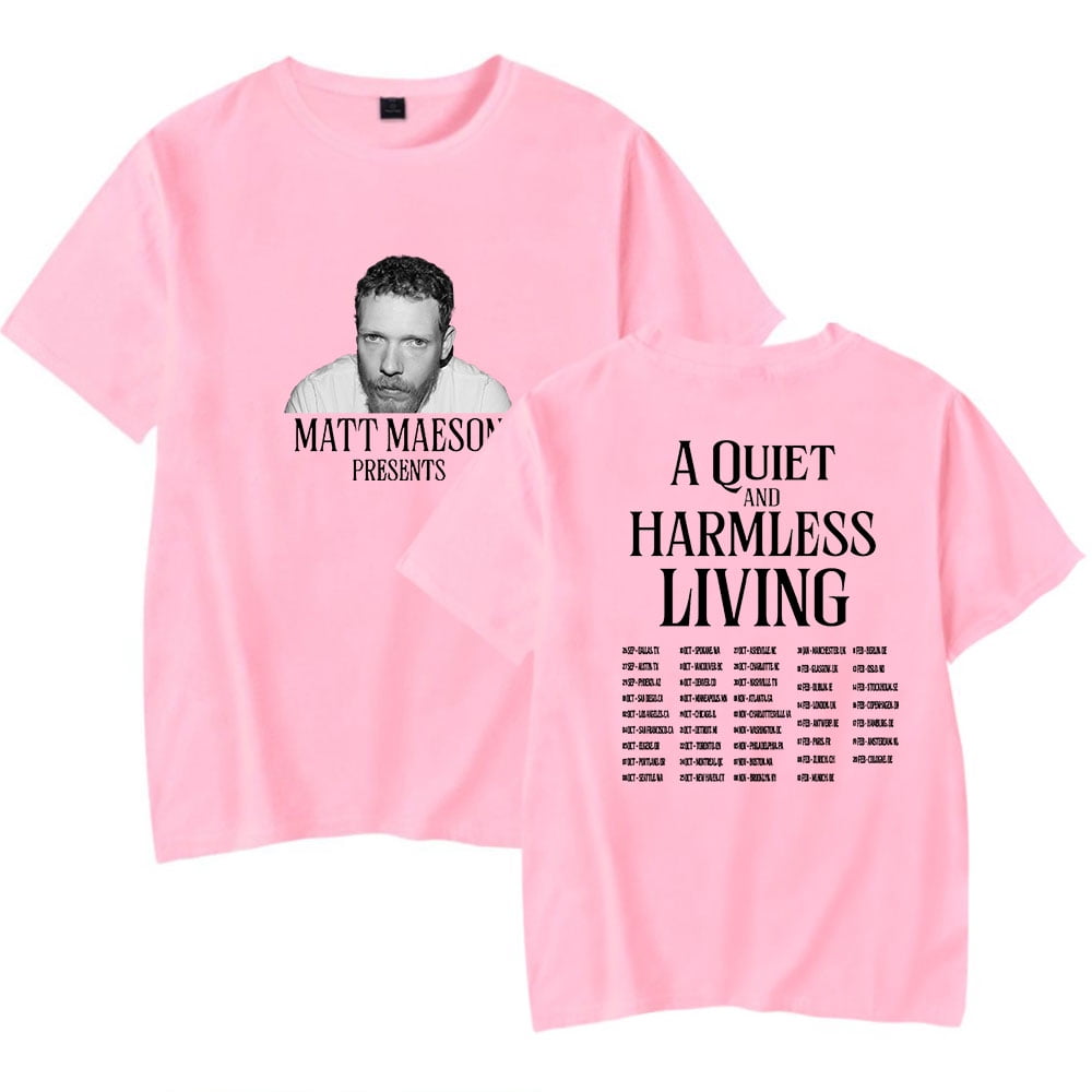 Matt Maeson A Quiet And Harmless Living Tour Merch T-shirts Women Men ...