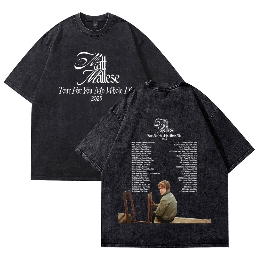 Matt Maltese Tour For You My Whole Life 2025 T-shirts Merch Women Men ...