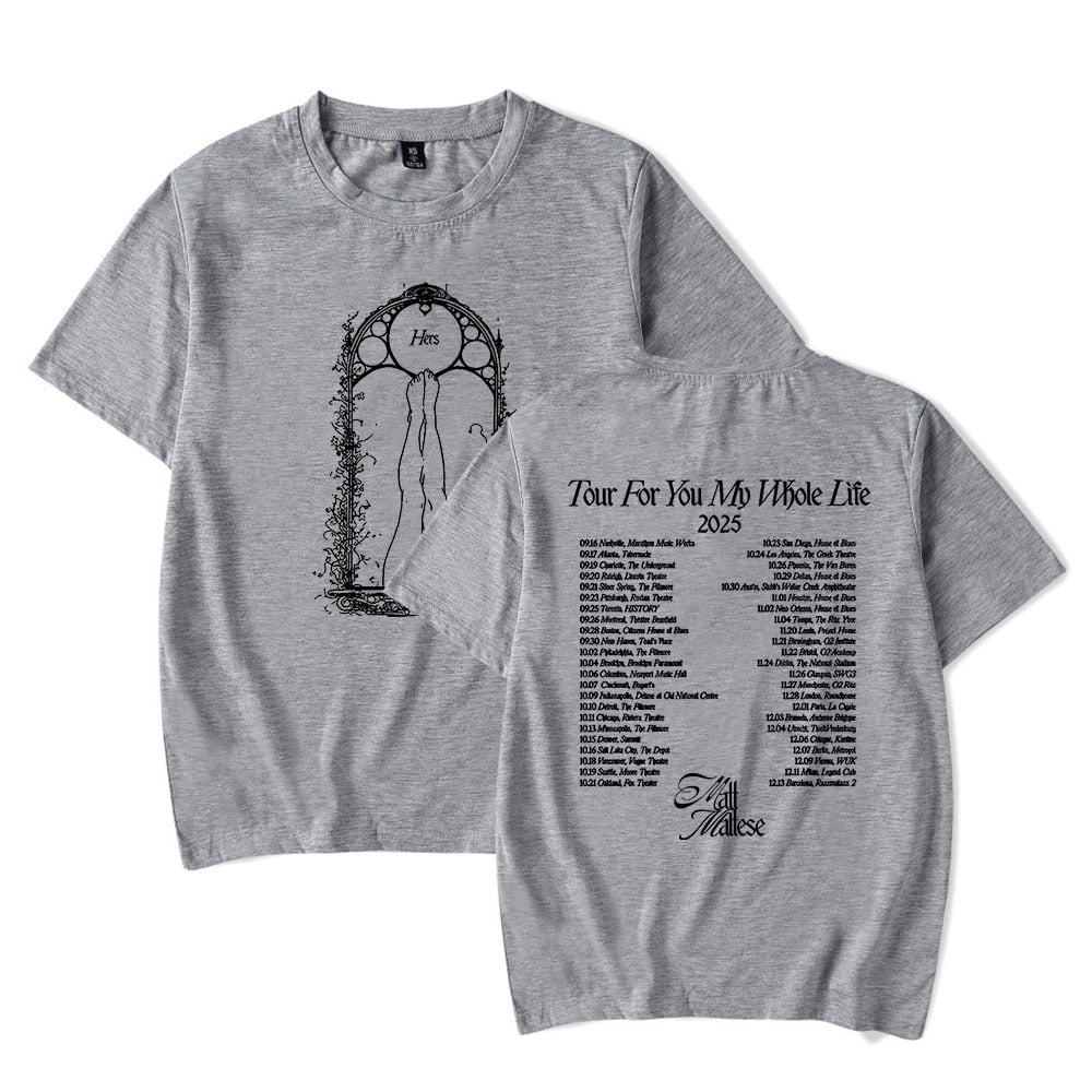 Matt Maltese Tour For You My Whole Life Merch T-Shirts Women Men ...