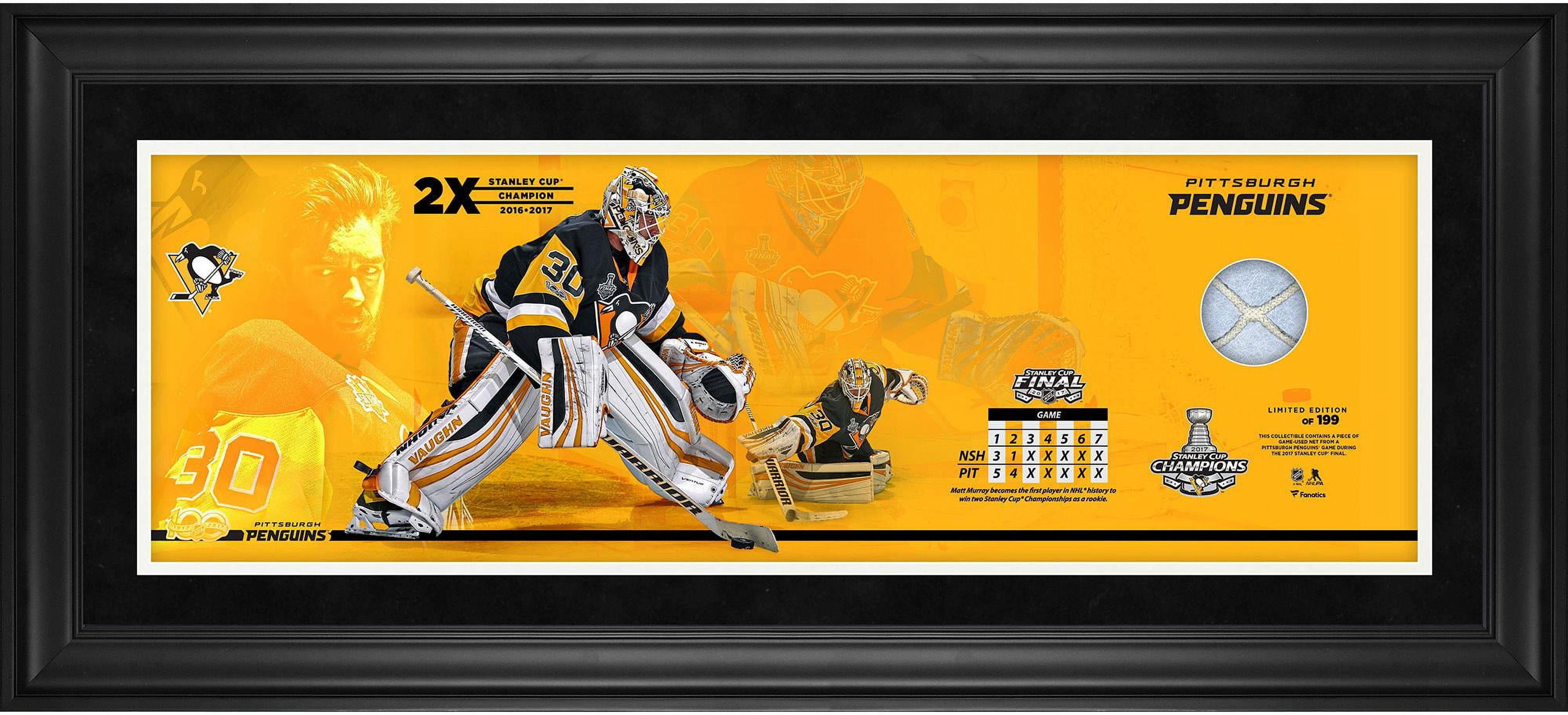 Matt Murray Pittsburgh Penguins 2017 Stanley Cup Champions Framed 10" x ...