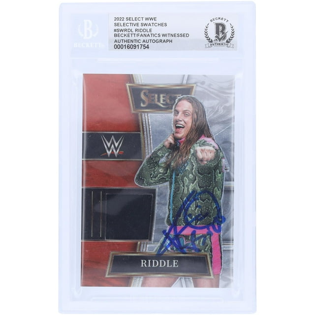 Matt Riddle WWE Autographed 2022 Panini Select Swatches Relic #SW-RDL ...