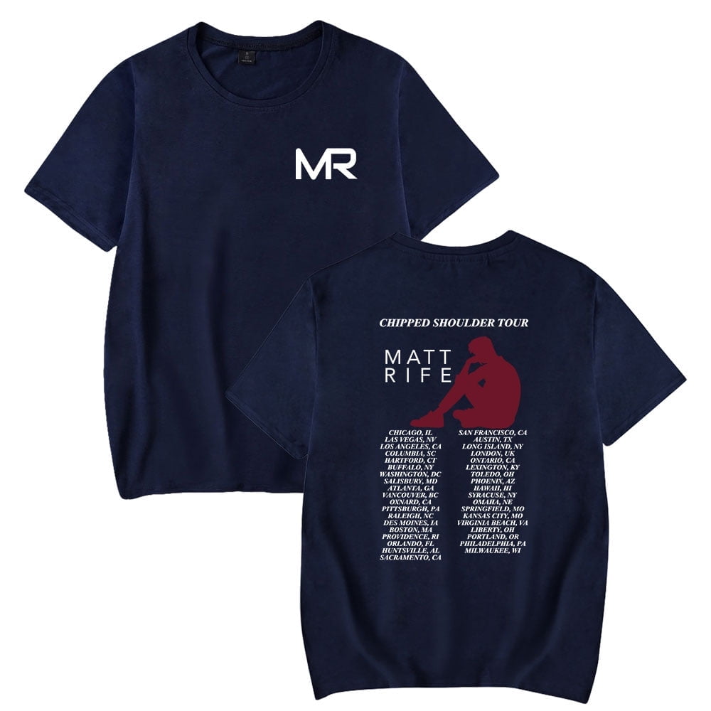 Matt Rife 2023 Chipped Shoulder Tour Merch Unisex Short Sleeve Crewneck ...