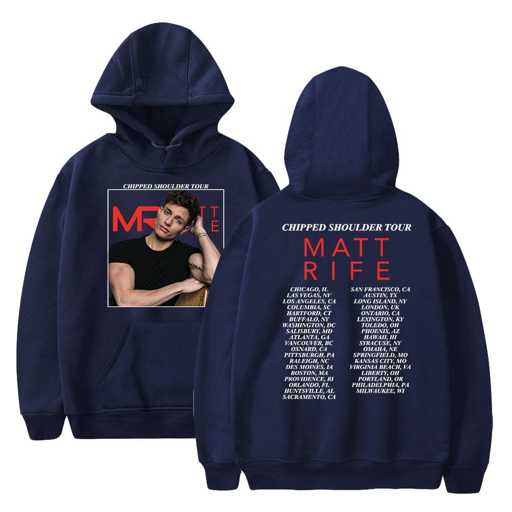 Matt Rife Merch Chipped Shoulder Tour Hoodie for Men Women Long Sleeve ...