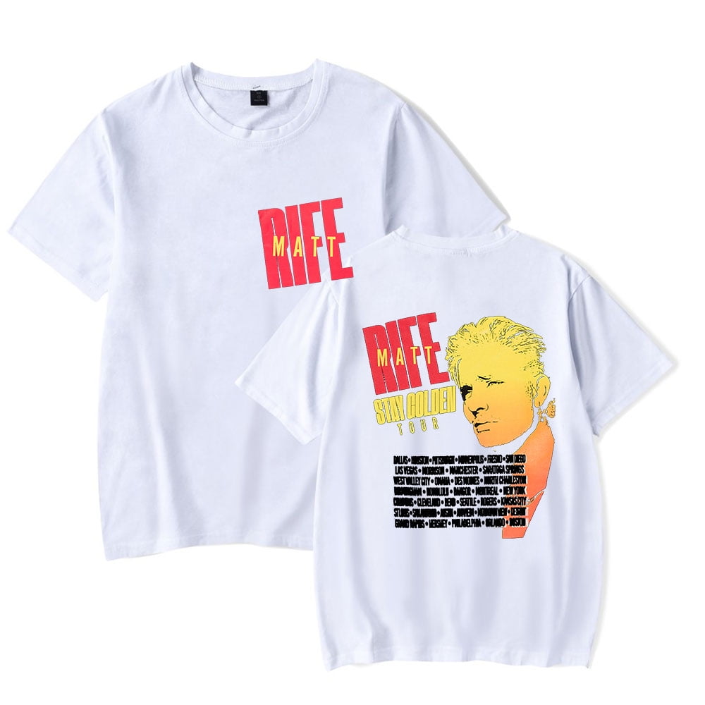 Matt Rife Stay Golden Tour 2025 T-Shirts Merch Women Clothes Trend ...