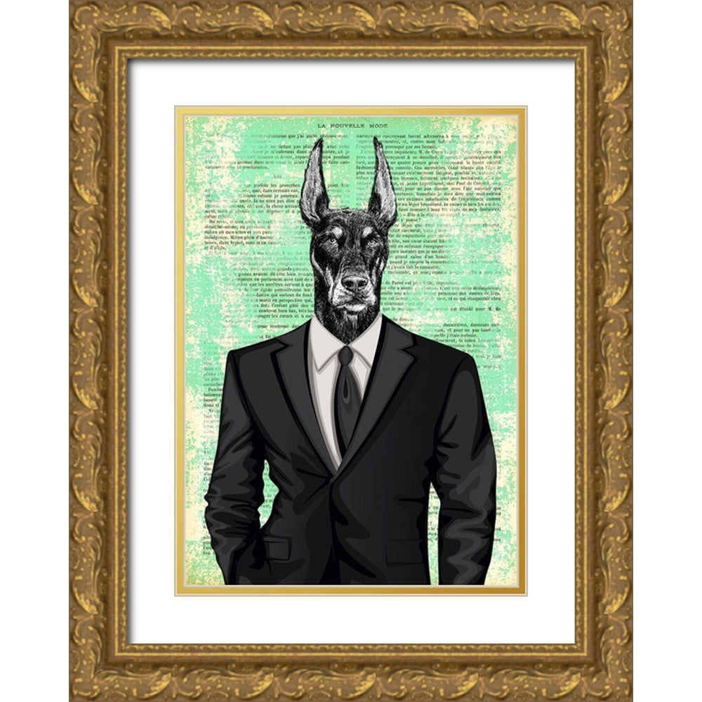 Matt, Spencer 14x18 Gold Ornate Wood Framed with Double Matting Museum ...