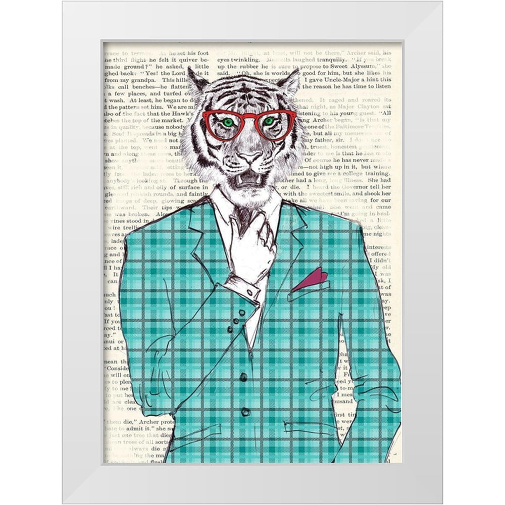 Matt, Spencer 24x32 White Modern Wood Framed Museum Art Print Titled ...
