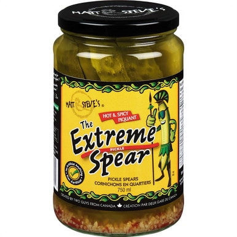 Matt & Steve's Hot and Spicy Pickle Spears, 750mL/25.4 oz., {Imported ...