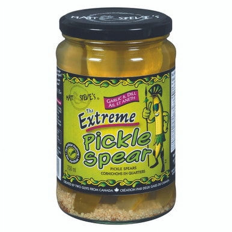 Matt & Steve's The Extreme Pickle Spears, Garlic & Dill Pickles, 750mL/25.4 oz. Bottle - Walmart.com
