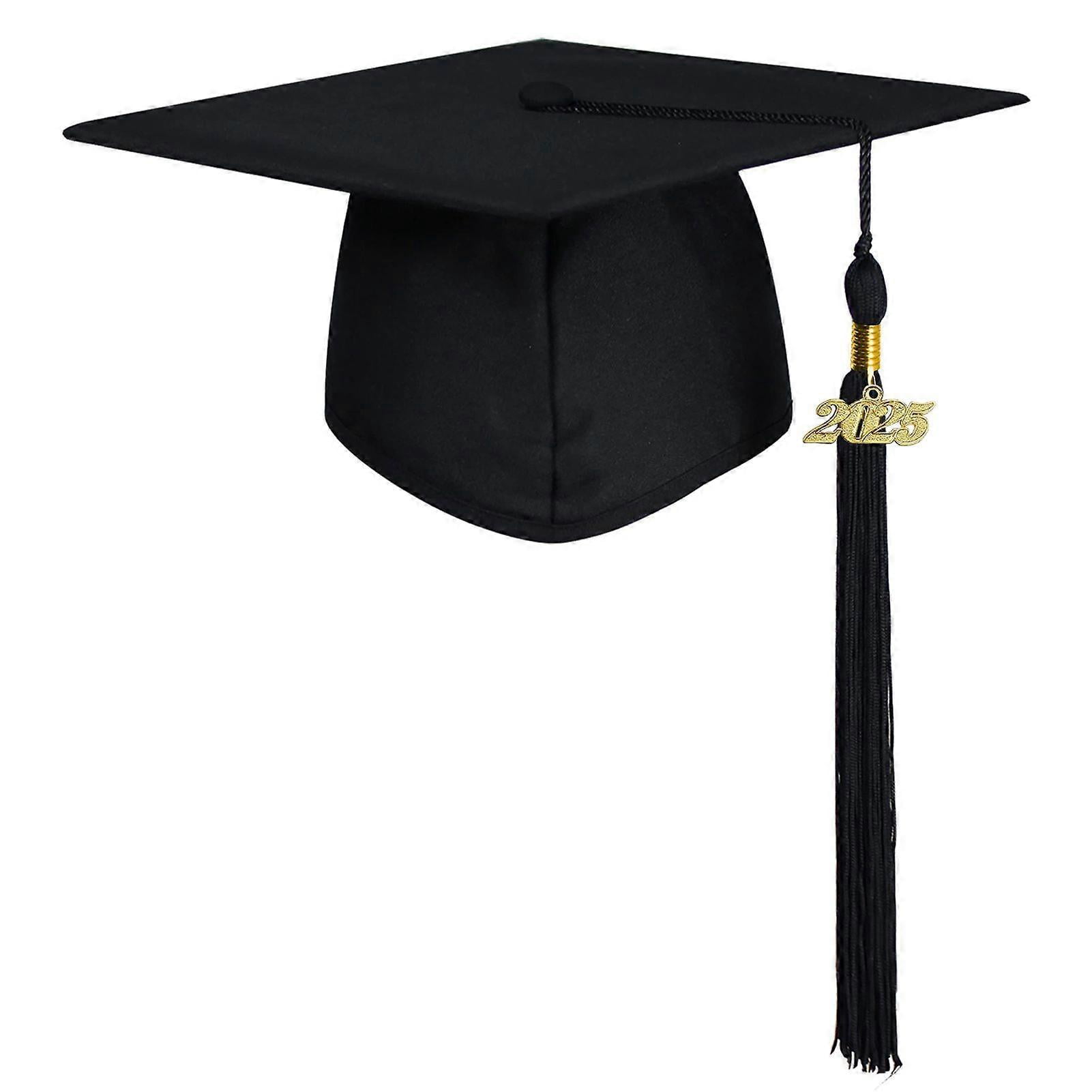 Matte Adult Graduation Cap Unisex Adjustable Bachelor Cap with 2025 ...