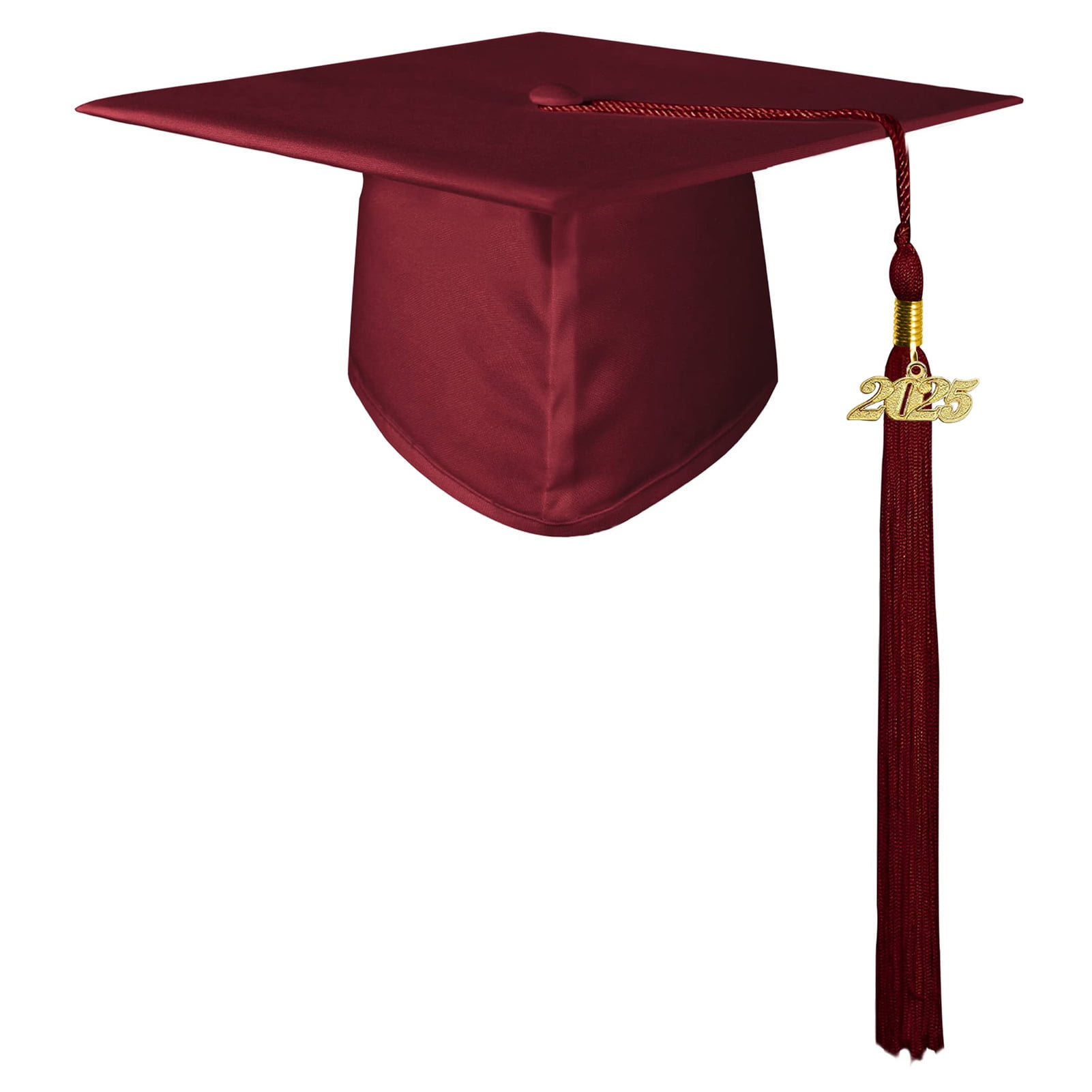 Matte Adult Graduation Cap Unisex Adjustable Bachelor Cap with 2025 ...