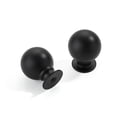 Matte Black 1.1 Inch 10 Pack Cabinet & Furniture Pulls - Walmart.com
