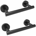Matte Black 2 Pack Toilet Paper Holder SUS304 Stainless Steel Double ...