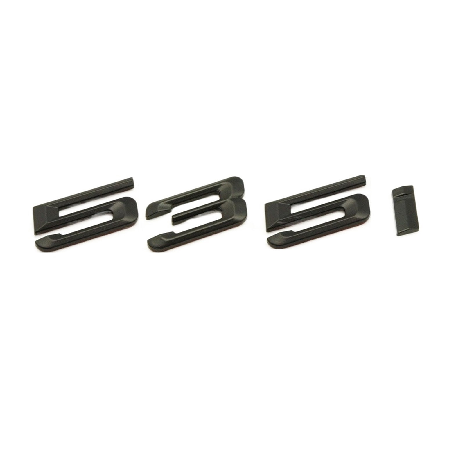 Matte Black ABS Number Letters Word Car Trunk Badge Emblem Letter Decal ...